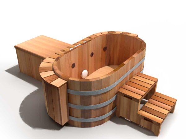 Ofuro Round Cedar Wood Hot Tub - Ceda